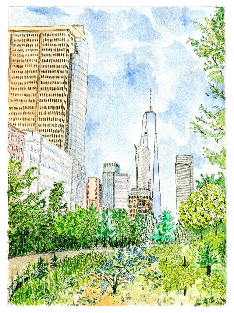 World Trade Center - pneedle original art